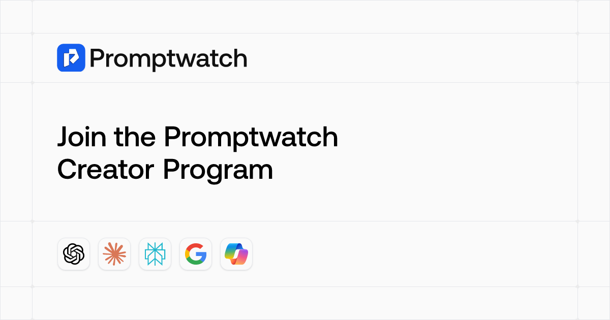 Creator Program | Promptwatch